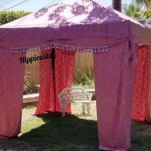 Vendor Tent Cover, PARIS PINK, 10x10 Canopy Cover, Pop up Tent, Vendor ...