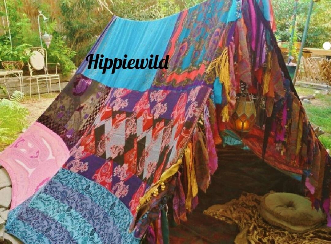 Boho Tent Teepee for Garden Wedding Multi Color Handmade Patchwork ...