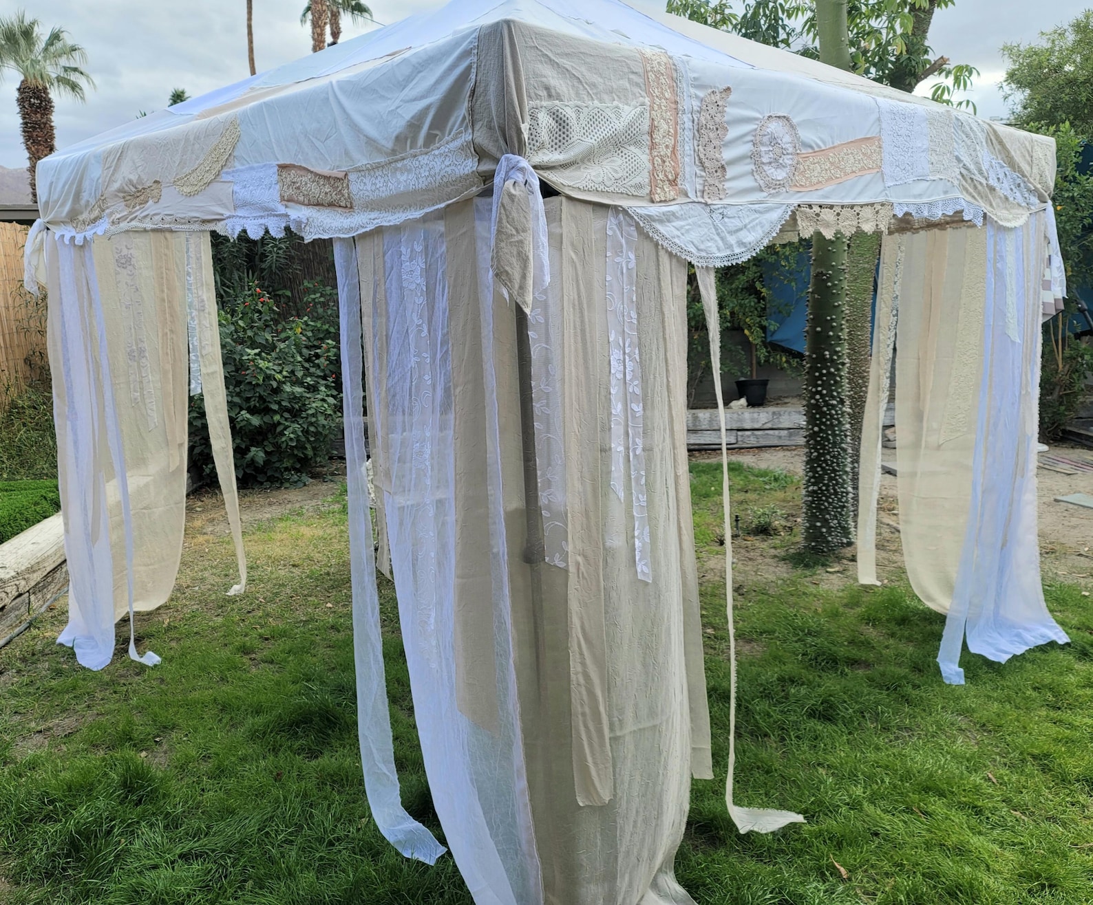 Vendor Tent Cover, Shabby Chic Tent, Boho Canopy Cover, Festival Tent ...