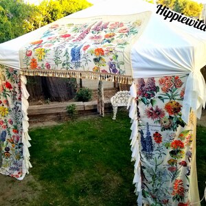 Tent Cover, Boho Vendor Canopy Cover, Vendor Tent, Vendor Canopy Tent ...