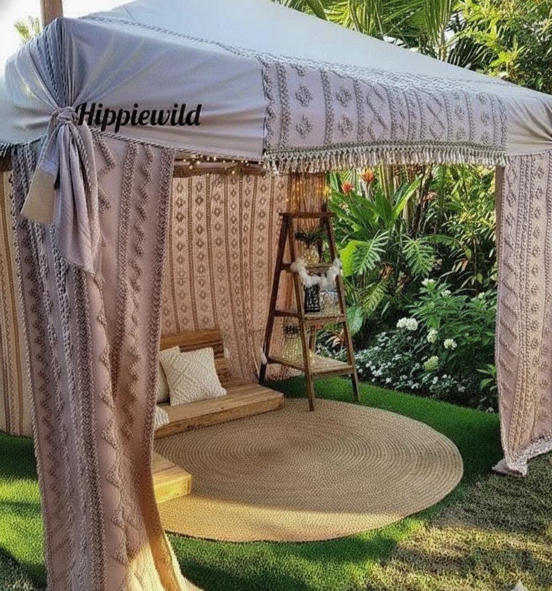 Vendor Tent Cover, Boho Tent, Boho Canopy Cover, Festival Tent, Popup ...