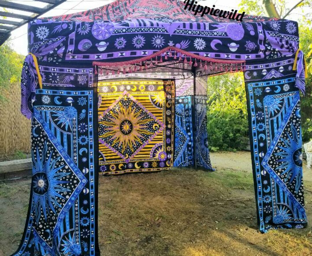 Renaissance Tent, Tarot Canopy Cover, Festival Tent, Popup Tent Cover ...