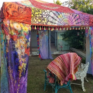 Boho Vendor Canopy Cover, Made to Order, Vendor Canopy Cover, Festival ...