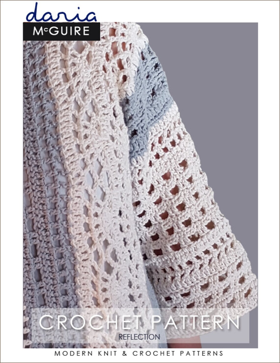 Reflection Lacy Panel Pullover | Vintage Inspired Crochet PDF Pattern ...