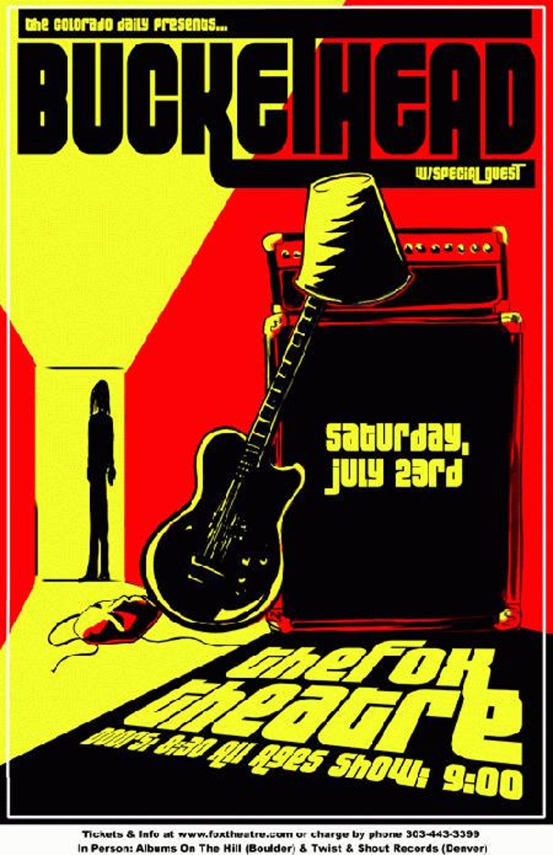 Buckethead Boulder 2011 Colorado Fox Concert Poster - Etsy