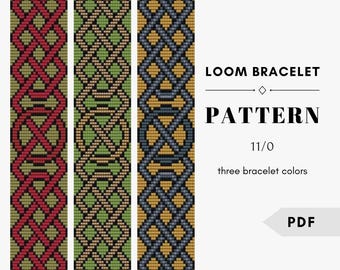 Celtic Knot Bracelet Pattern: Loom Seed Bead Cuff (PDF Pattern) - Etsy