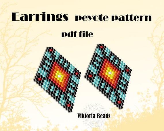 Native American Inspired Peyote Pattern Diamond Shaped | Etsy