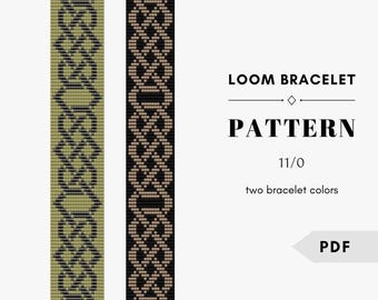 Celtic Knot Bracelet Pattern: Loom Seed Bead Cuff (PDF Pattern) - Etsy