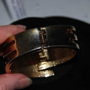 Fabulous '80's Clamper Bangle so Dynasty Clever Design Clasps Round ...