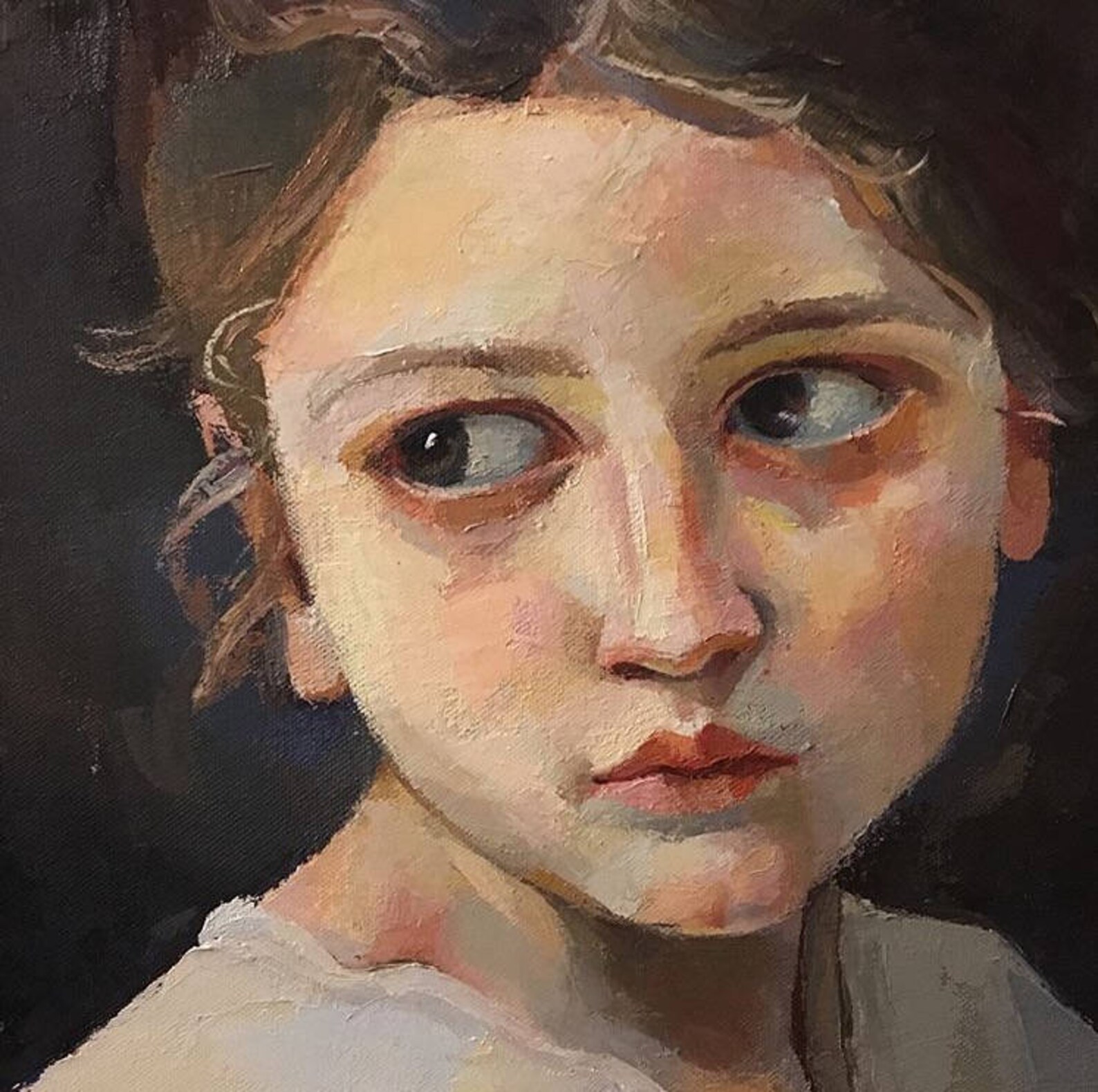 Bouguereau Study Master Painting Portrait of a Young Girl Traditional ...