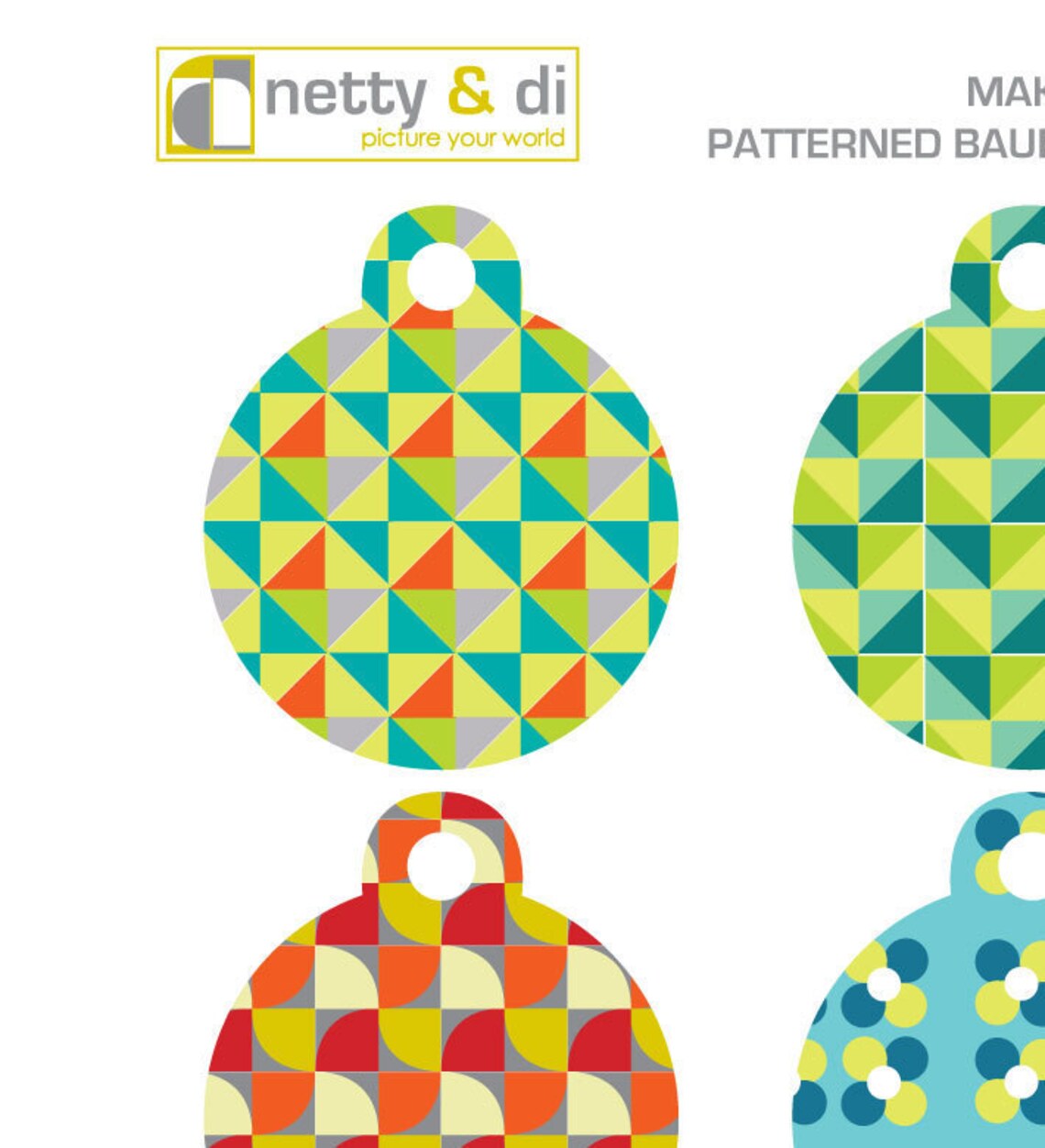 Make Your Own Christmas Bauble Gift Tags or Mini Festive Garland ...