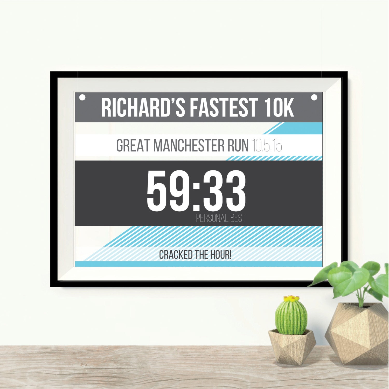Personalised Runner Print Gift - Etsy
