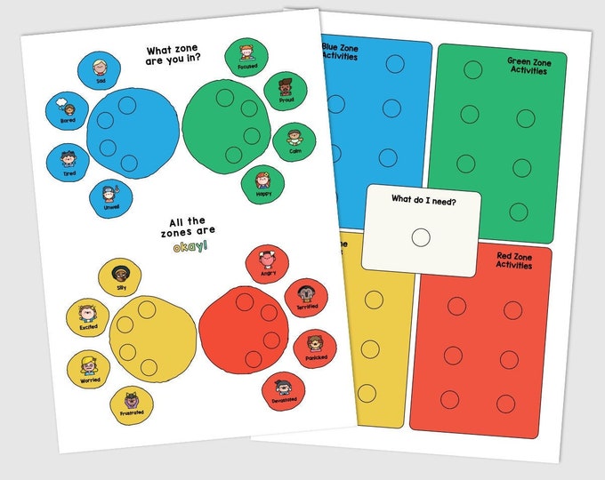 Emotionopoly - Printable Zones of Regulation Board Game - Emotional ...