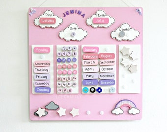 Girly calendar | Etsy