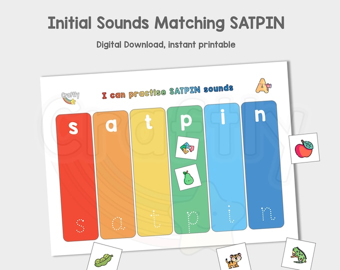 Phase 2 Phonics SATPIN Activity Set, Phonics, SATPIN, Starting School ...
