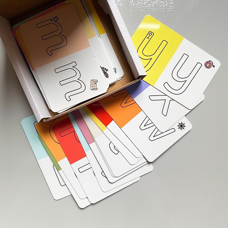 Letter Formation Flashcards Lowercase Alphabet Practice | Etsy