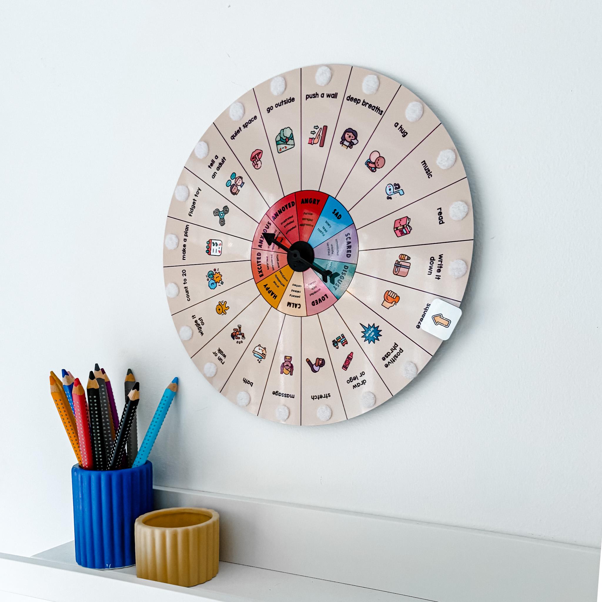 Children's Emotions Wheel With Coping Choices for Boys and Girls ...