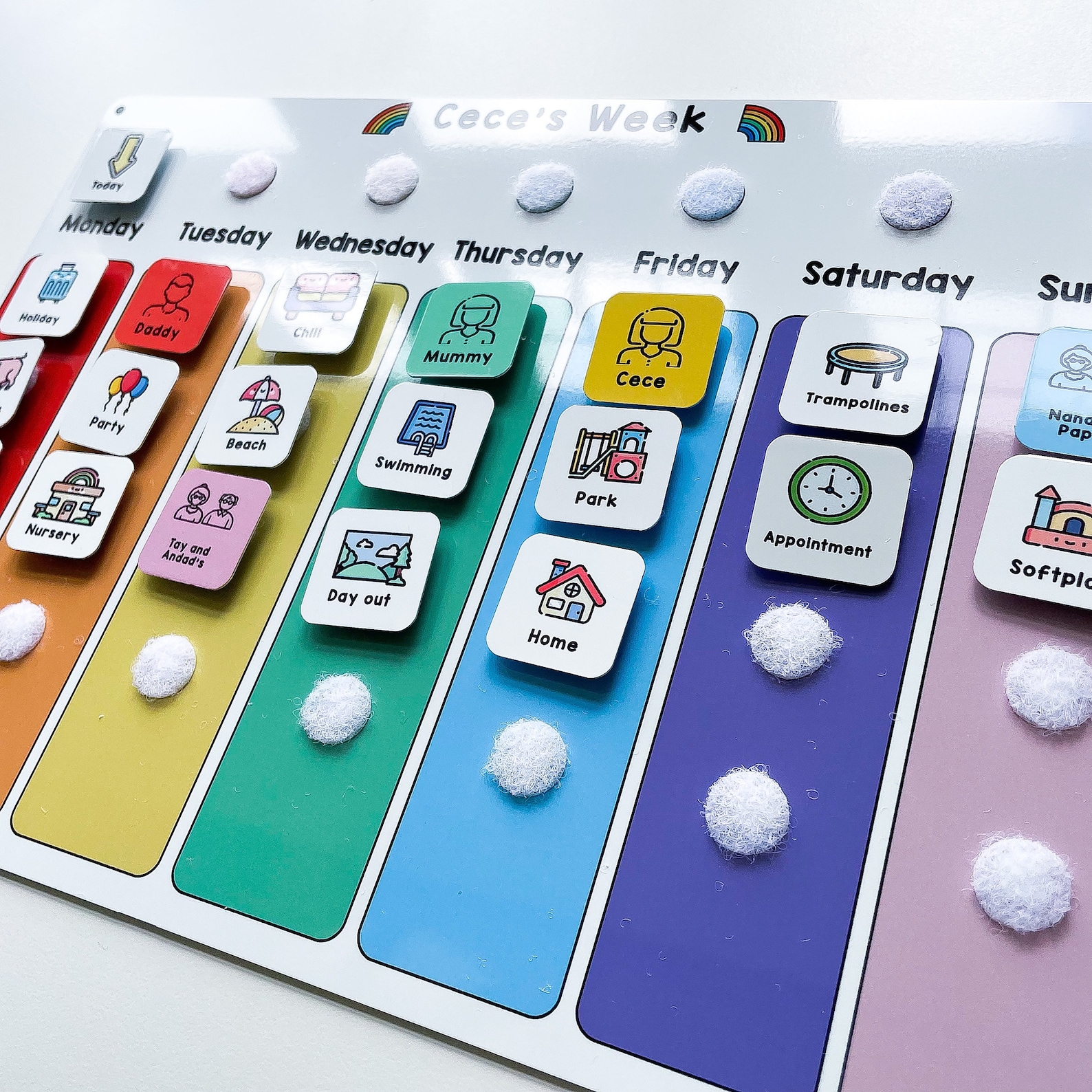 Childrens Weekly Planner Visual Timetable for Kids Daily - Etsy UK