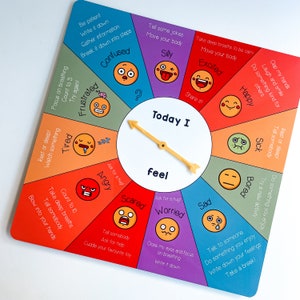 Children's Emotions Feelings Visual Board, Feelings Flashcards ...