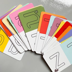 Letter Formation Flashcards, Lowercase Alphabet Practice Cards ...
