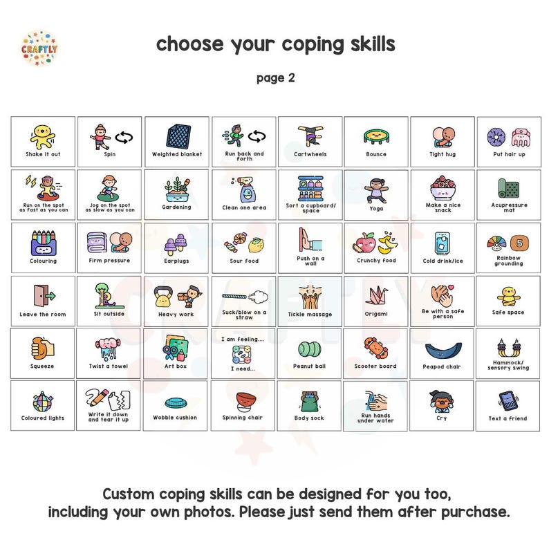 Bespoke Coping Skills & Emotional Regulation Board – A Visual Support ...