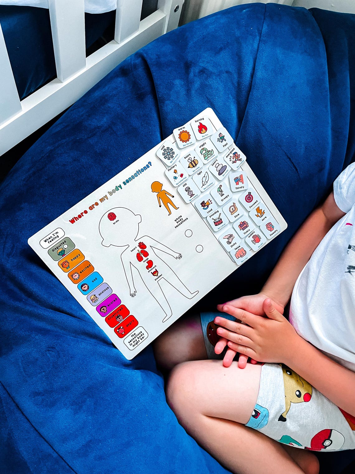 Body Sensations and Emotions Activity Board, Mindfulness Emotional ...