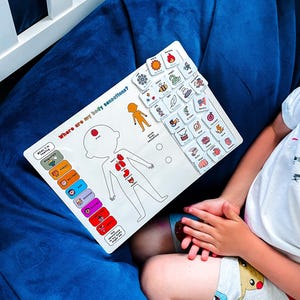 Body Sensations and Emotions Activity Board, Mindfulness Emotional ...