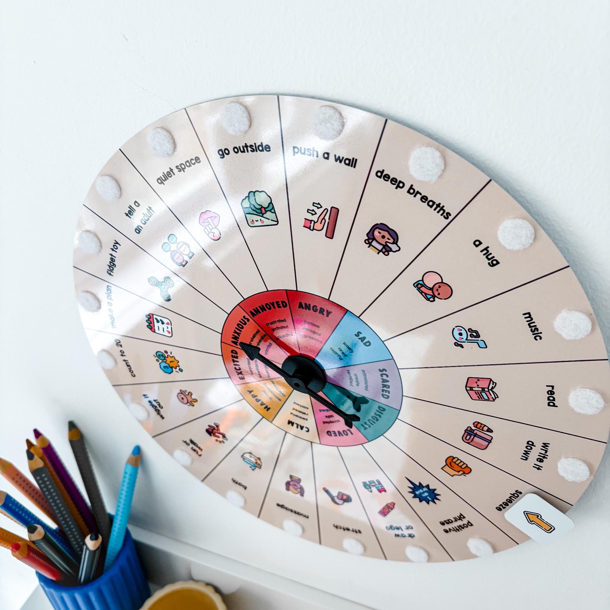 Children's Emotions Wheel With Coping Choices for Boys and Girls ...