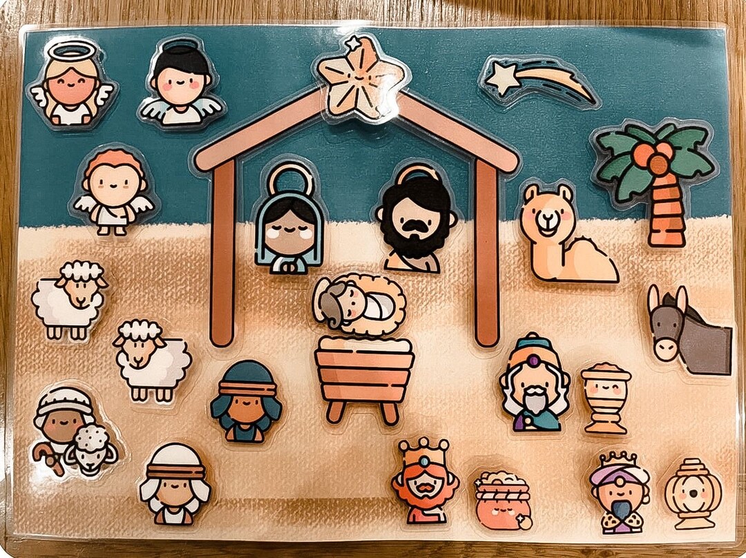 Nativity Advent Calendar Printable, Digital Download, Christmas ...