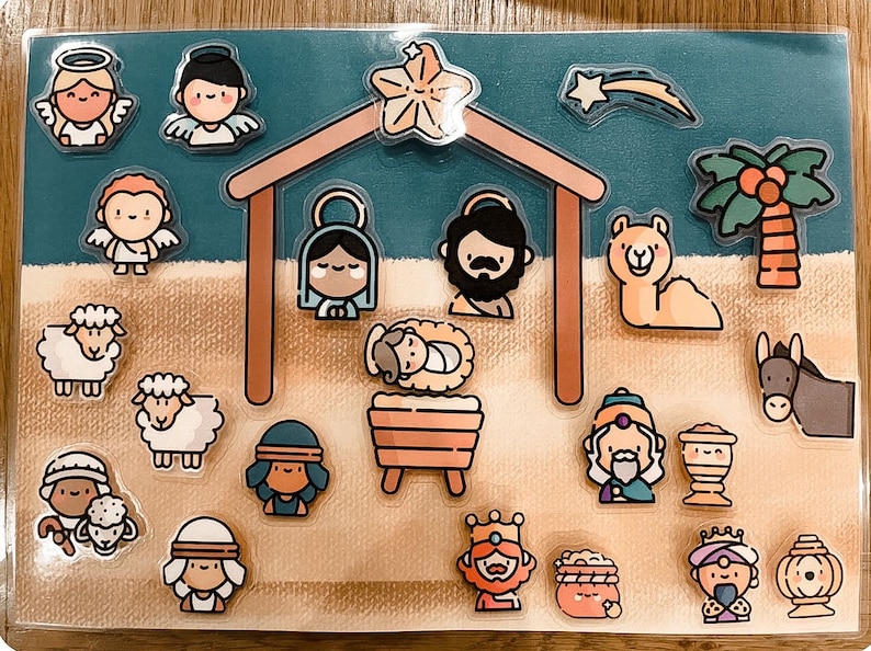 Nativity Advent Calendar Printable, Digital Download, Christmas ...