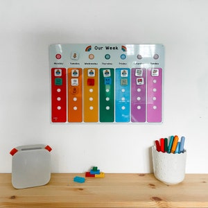 Children's Weekly Planner, Visual Timetable for Kids, Daily Routine ...
