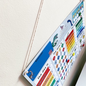 Childrens Dinosaur Calendar Gift, Educational Present, Weather Chart ...