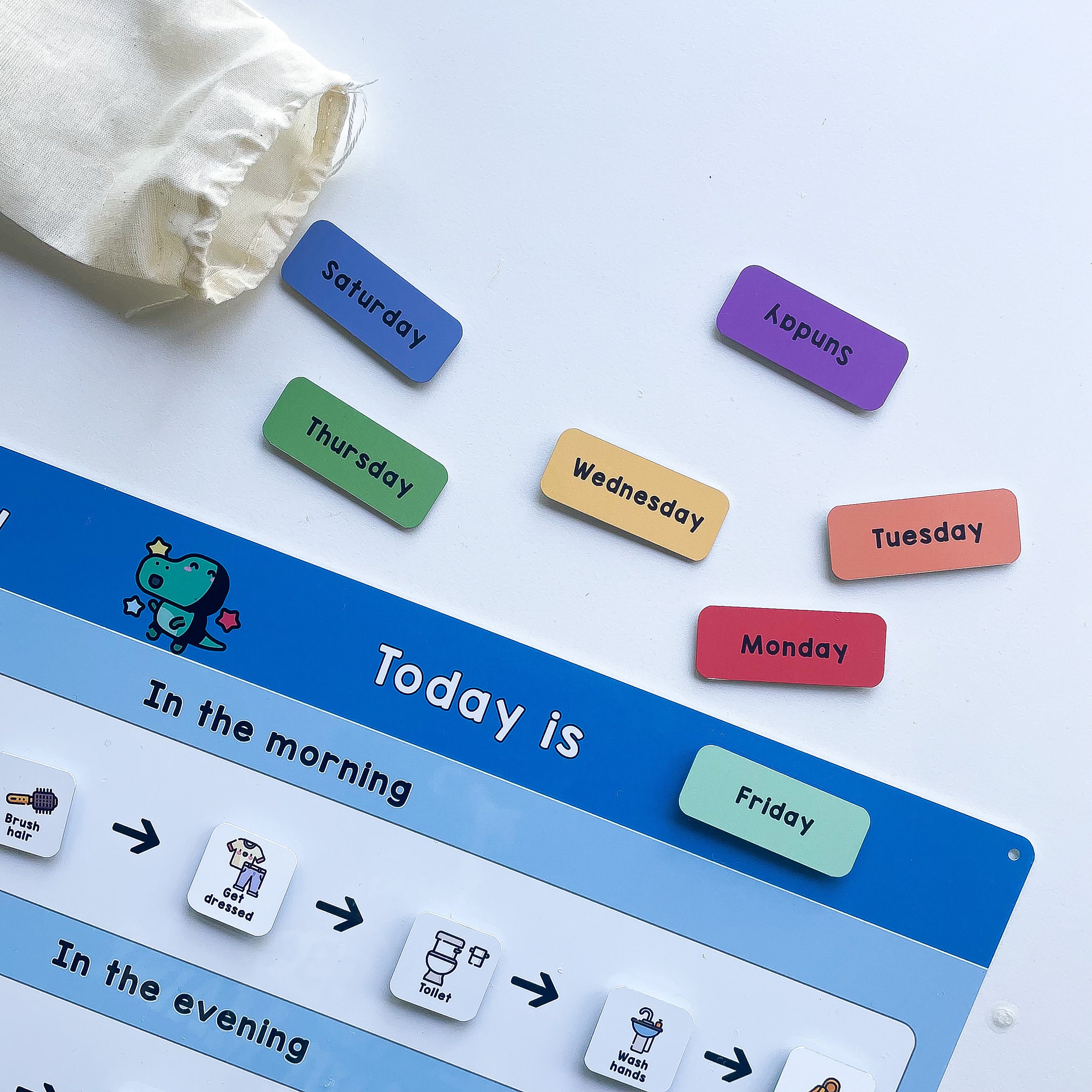 Kids Visual Schedule: Morning & Evening Routine Chart - Etsy