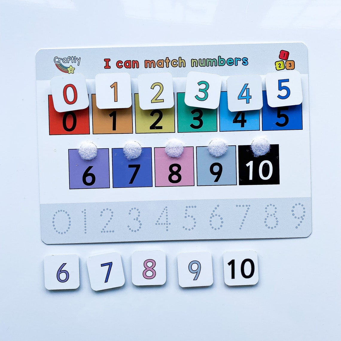 Number Matching Activity Preschool Learning for Children - Etsy