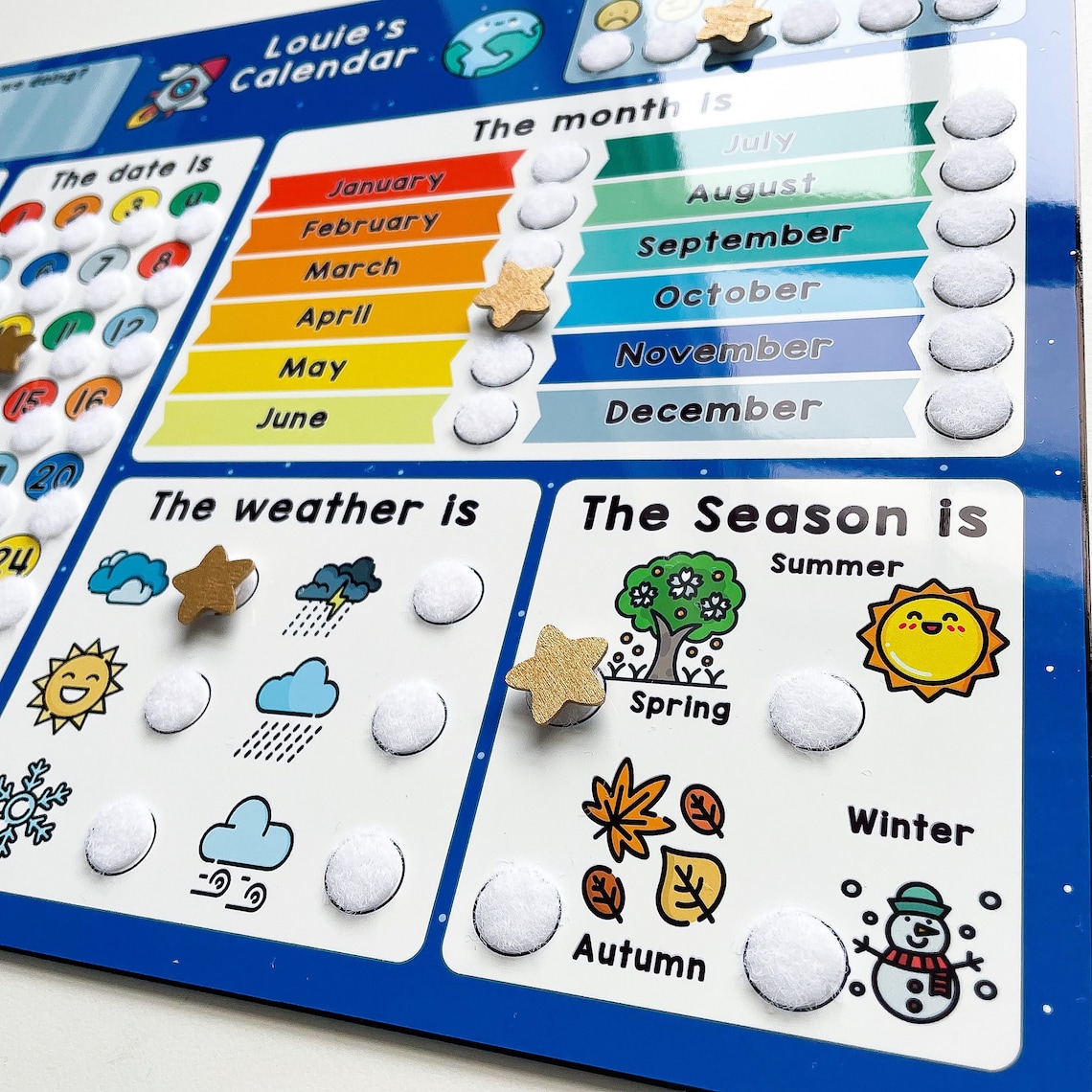 Childrens Calendar Kids Calendar Personalised Space Reward - Etsy