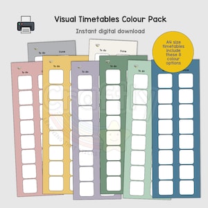 Kids Visual Timetable Printable, Routine Chart Digital Download, Now ...
