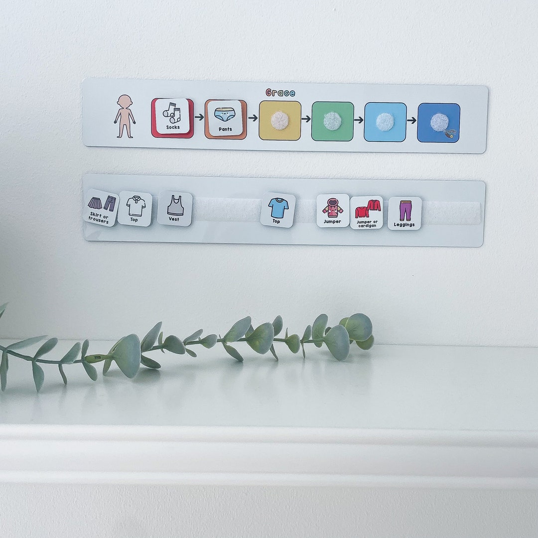 Getting Dressed SEN Visual Timetable, Step by Step Getting Dressed ...