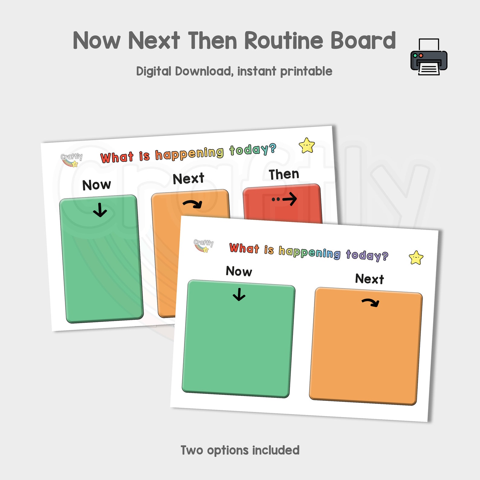 Now, Next, Then Routine Board, Visual Timetable, Teaching Autism ...