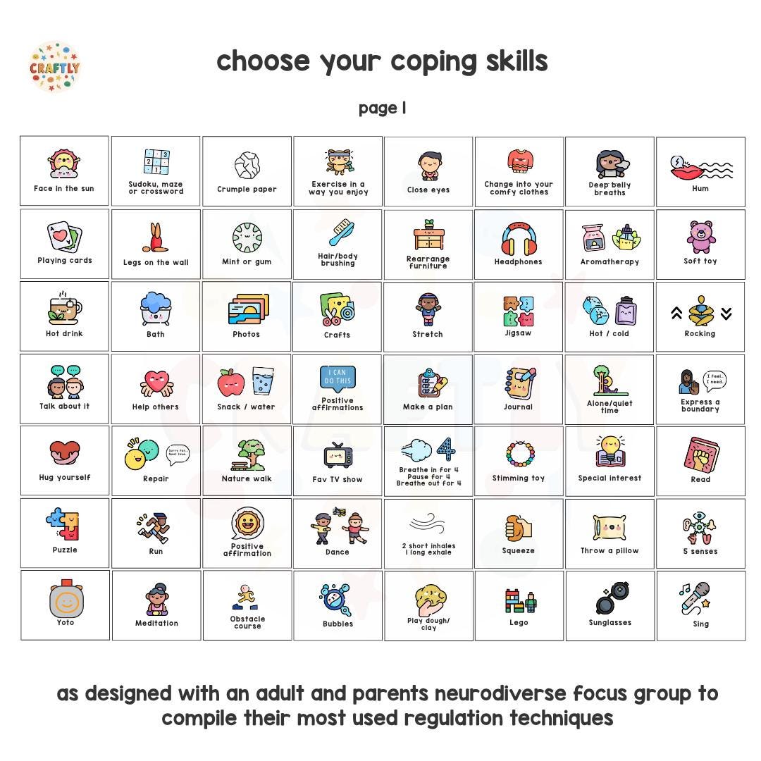 Bespoke Coping Skills & Emotional Regulation Board – A Visual Support ...