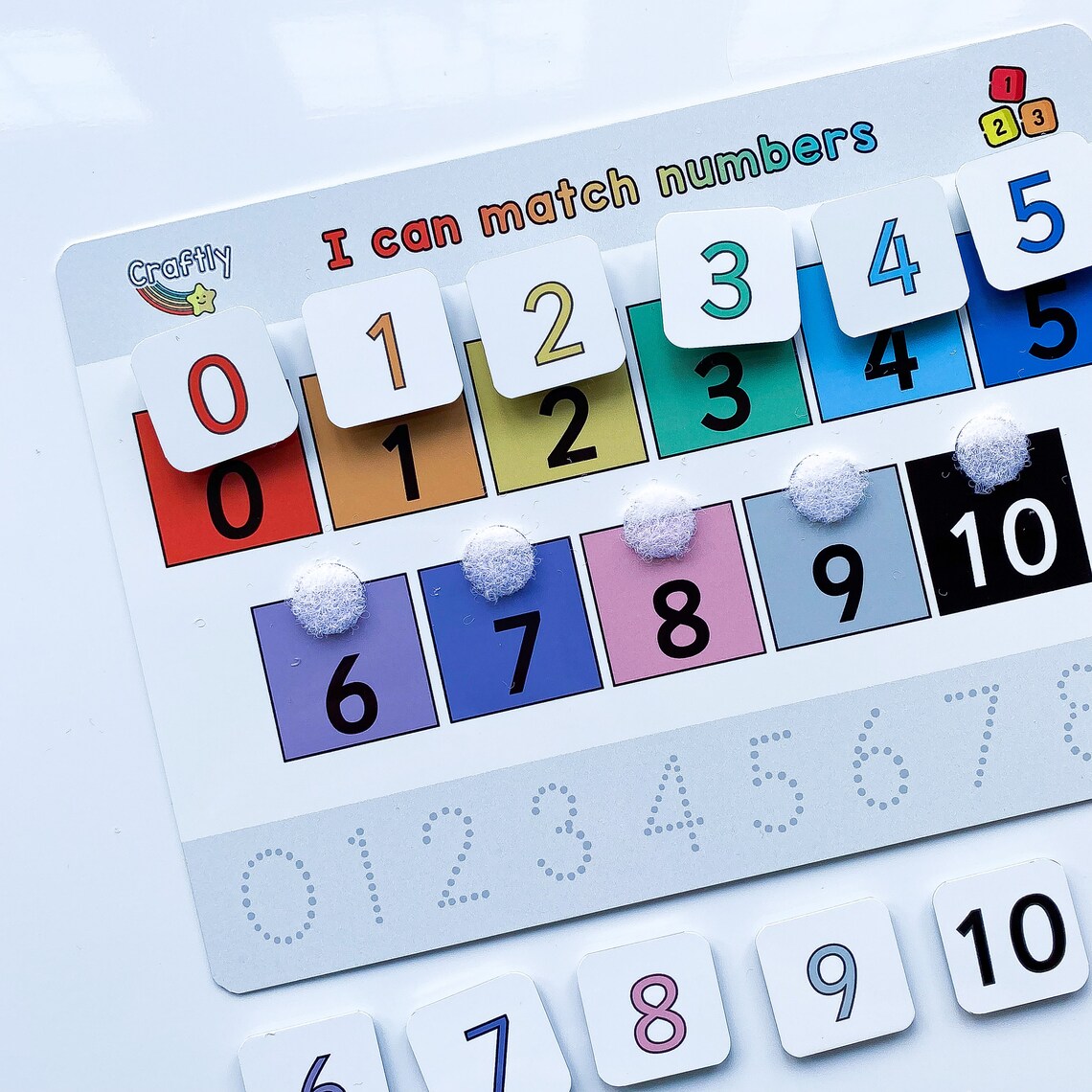 Number Matching Activity Preschool Learning for Children - Etsy