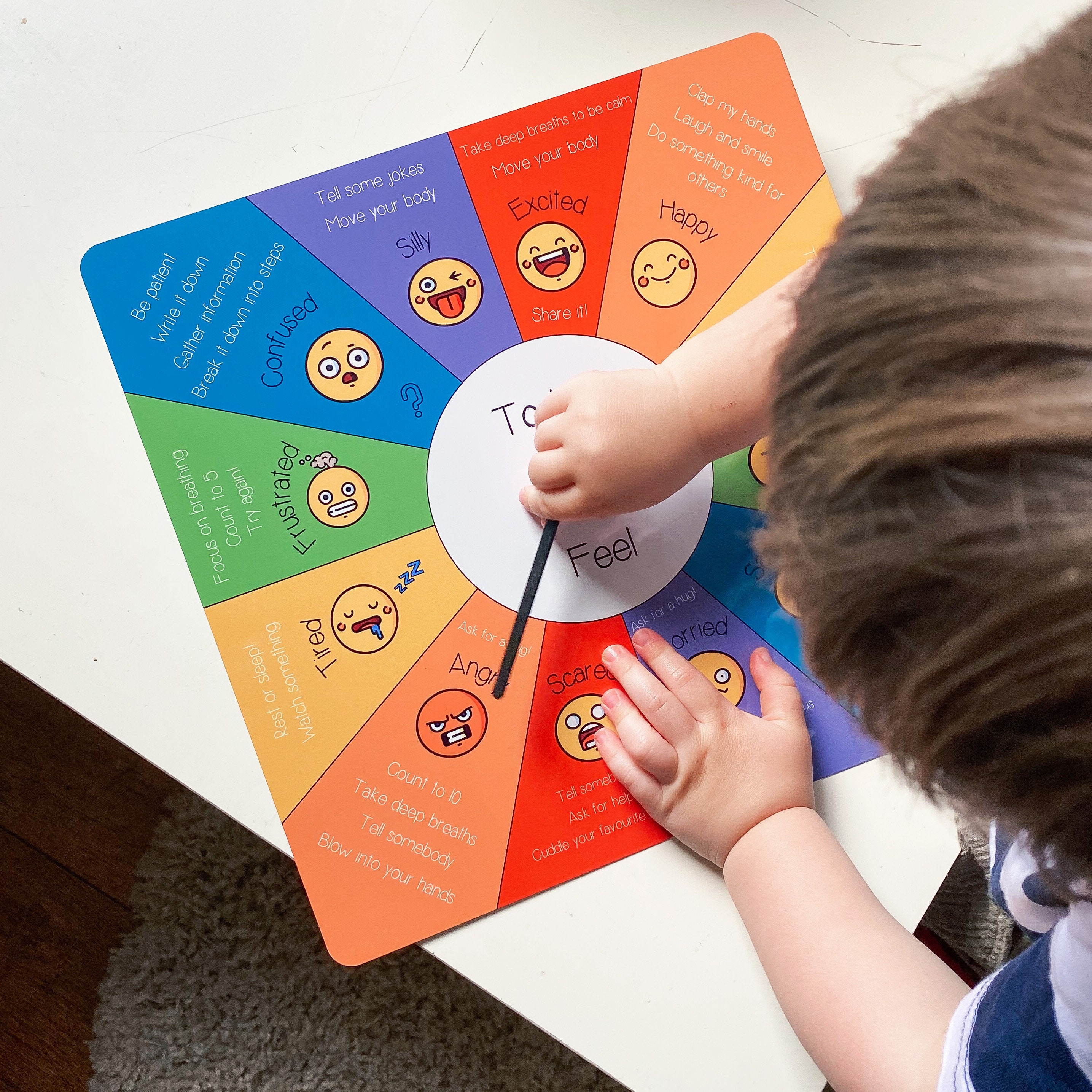 Children's Emotions Feelings Visual Board Autism | Etsy