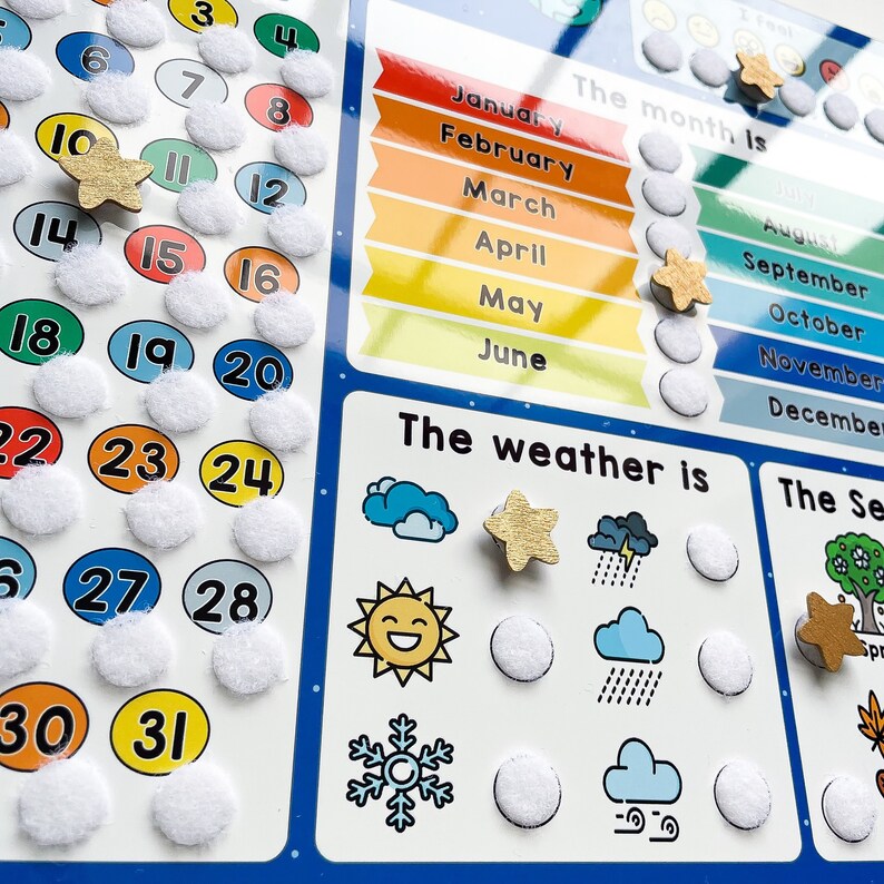 Childrens Calendar Kids Calendar Personalised Space Reward - Etsy