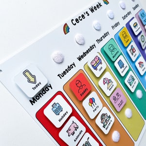 Childrens Weekly Planner, Visual Timetable for Kids, Daily Routine ...