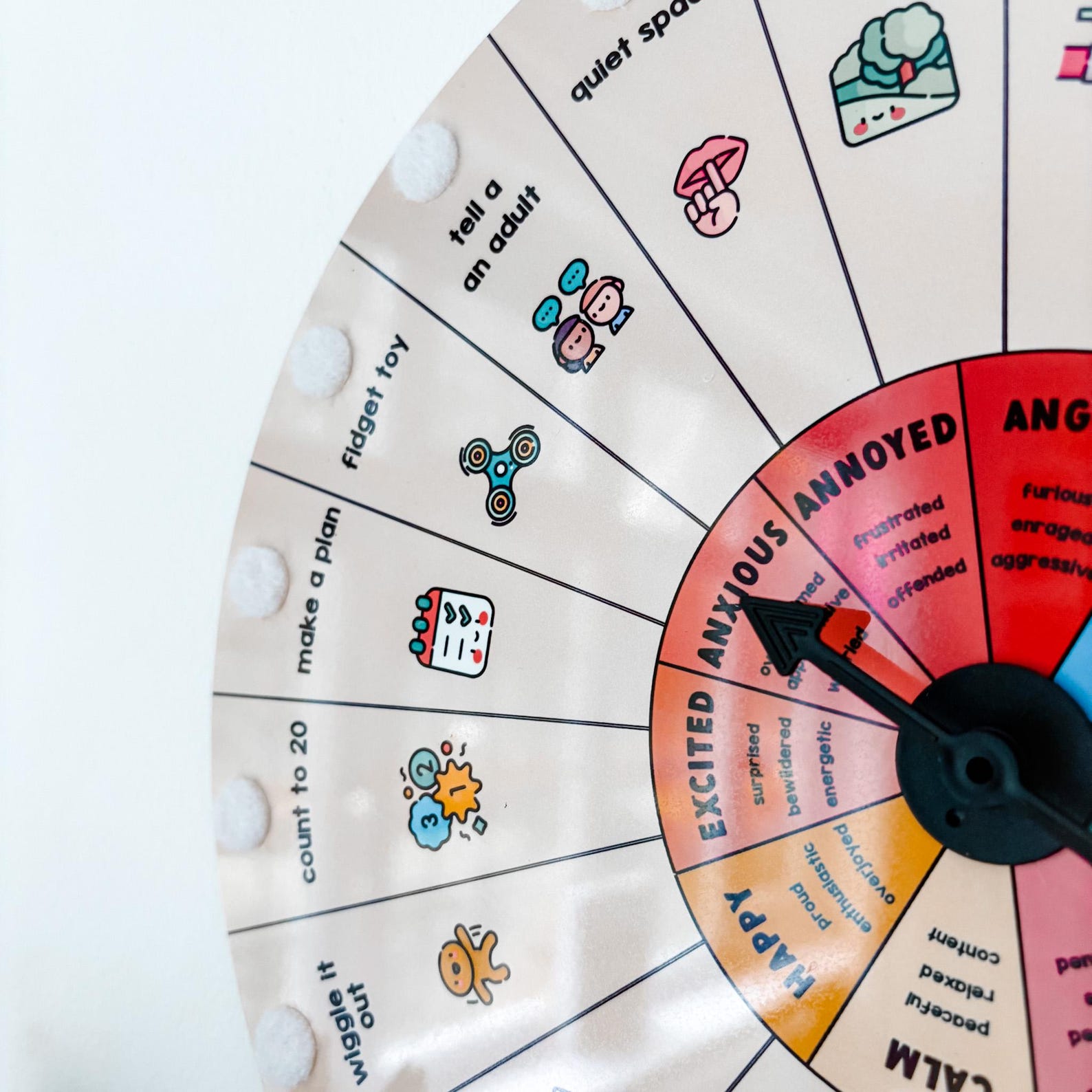 Children's Emotions Wheel With Coping Choices for Boys and Girls ...