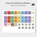 Drop off Pick up Weekly Planner, Childrens Activity Planner, Digital ...