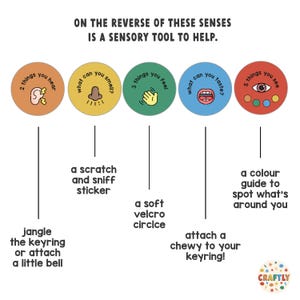 Emotional Regulation Grounding Resource for Kids Anxiety, 5 Senses for ...