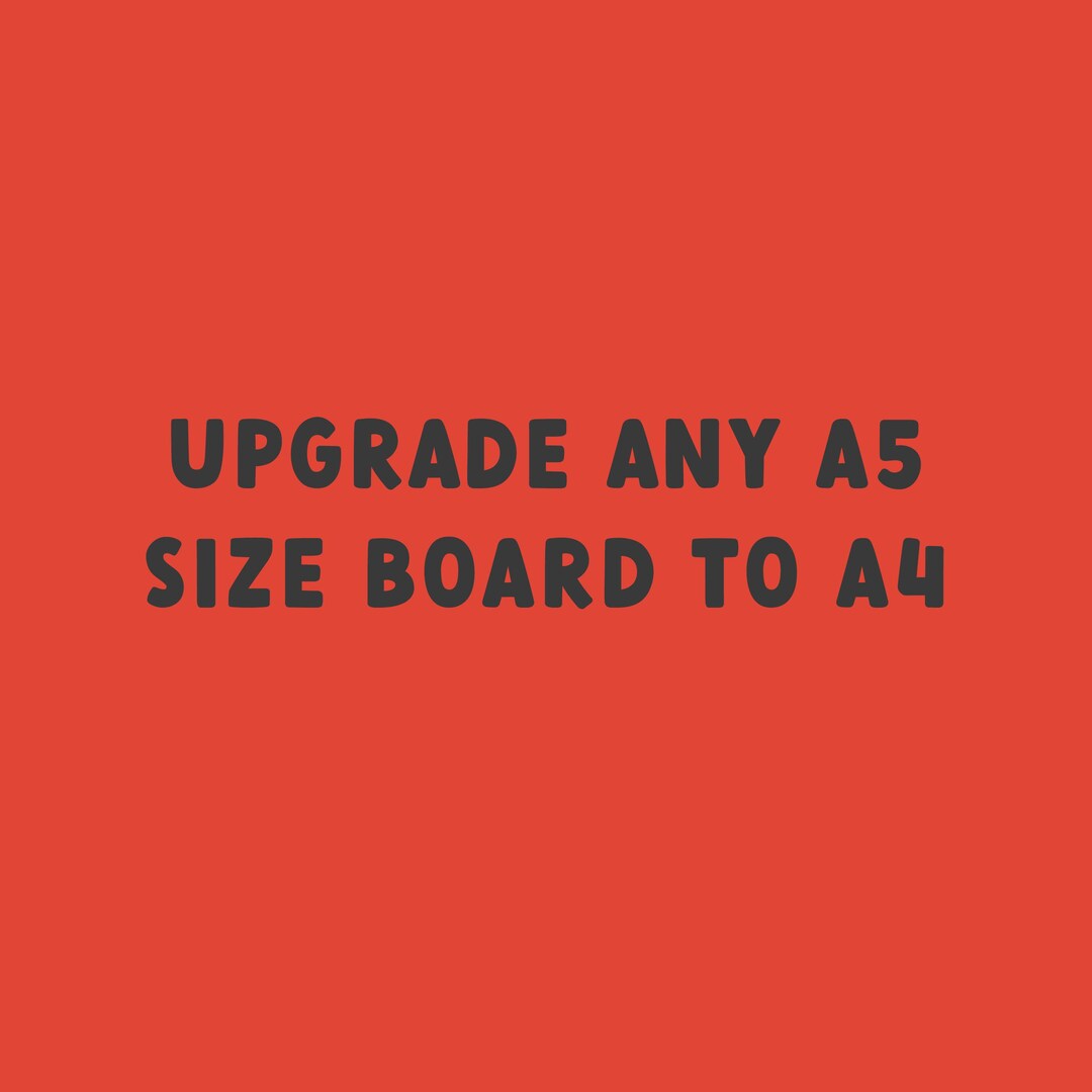 Upgrade Name Board to A4 Size - Etsy