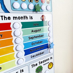 Childrens Dinosaur Calendar Gift, Educational Present, Weather Chart ...