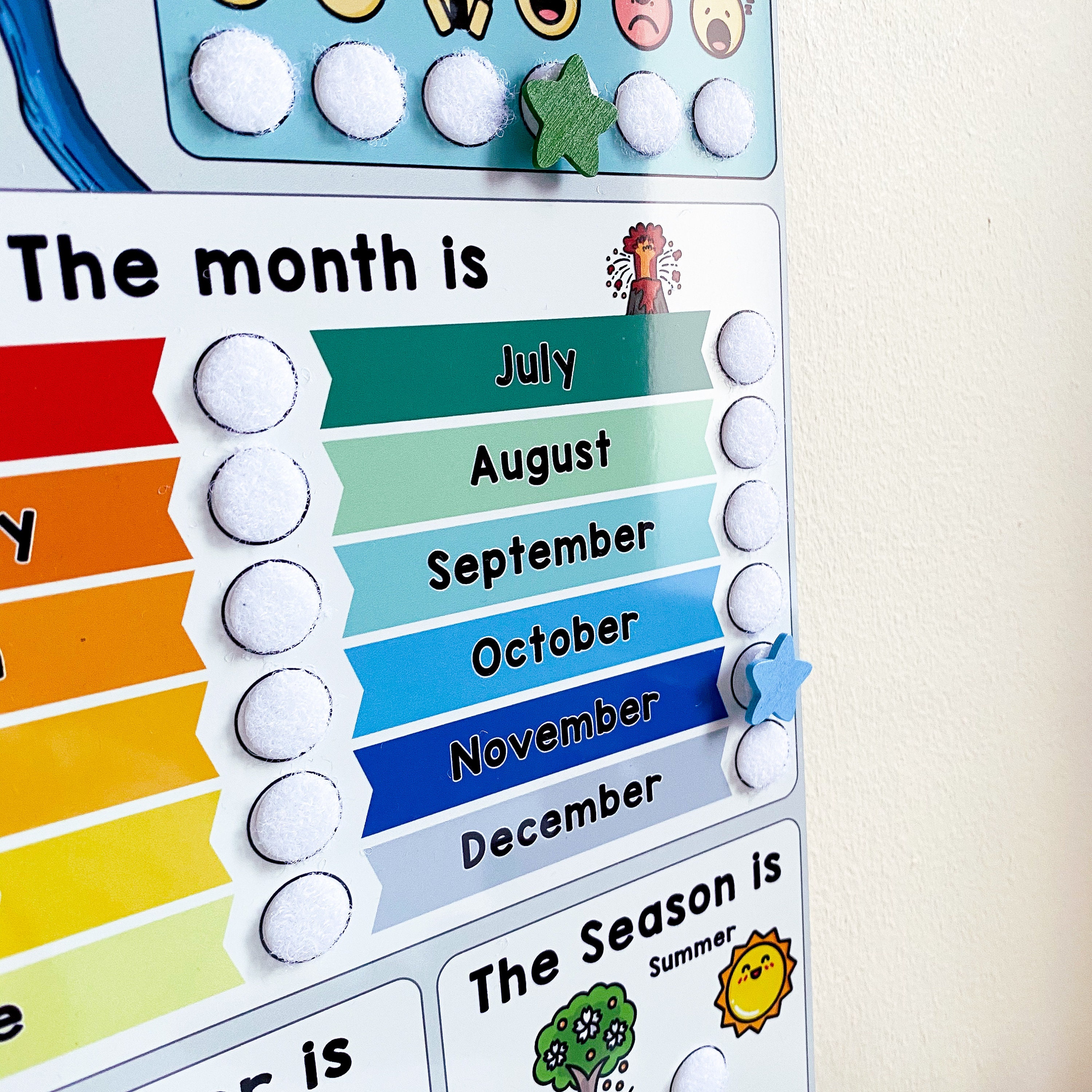 Childrens Dinosaur Calendar Gift Educational Present Weather | Etsy UK