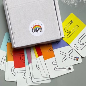 Letter Formation Flashcards, Lowercase Alphabet Practice Cards ...